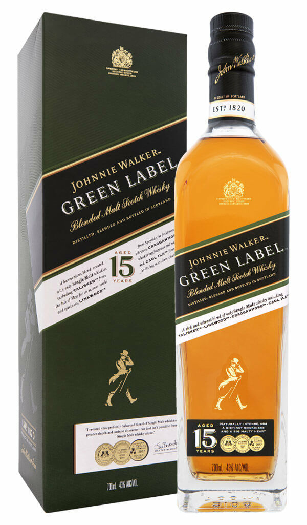Johnnie Walker Green Label 15 Year Old Scotch Whisky 700mL – Wine ...