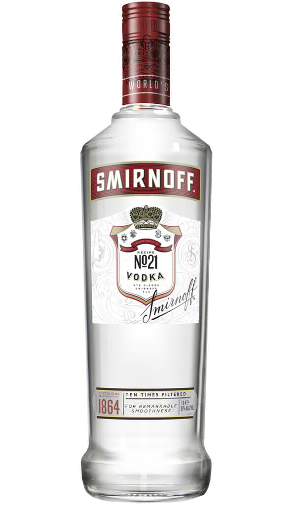 Smirnoff Red No. 21 Vodka 1 Litre – Wine Sellers Direct